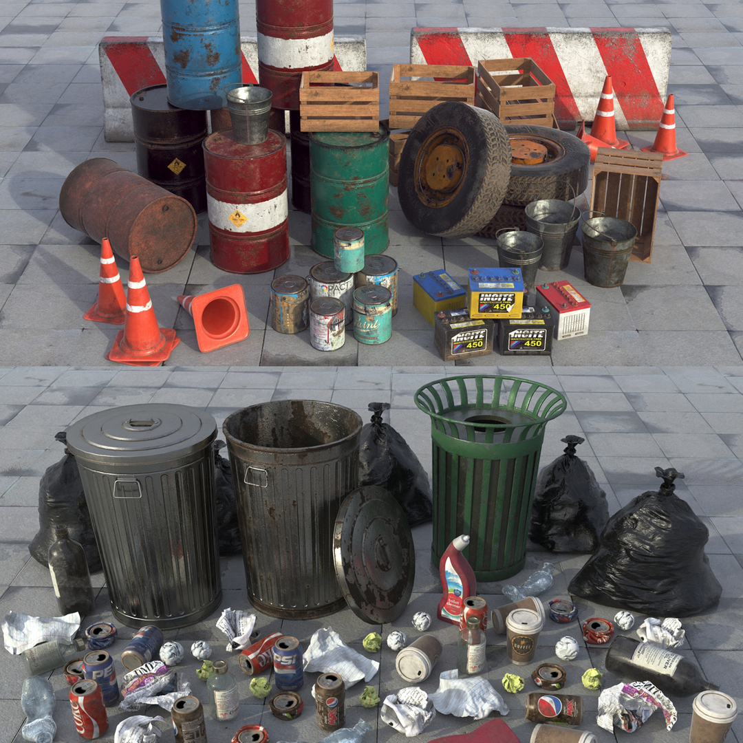 Urban junk 3D model - TurboSquid 1599139