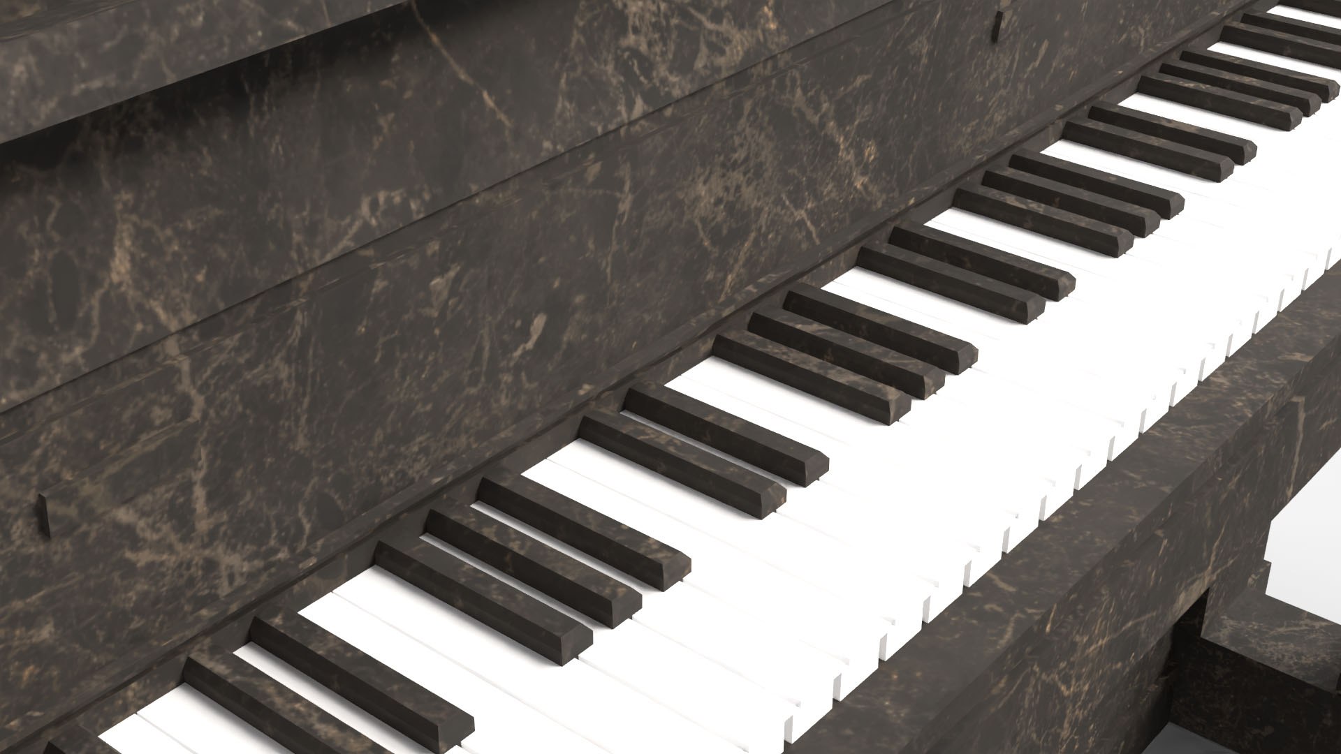 3D Glossy Wood Veneer Grand Piano - TurboSquid 2421700