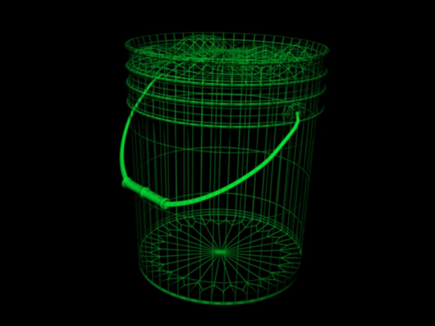 3d Model Bloody Bucket Blood