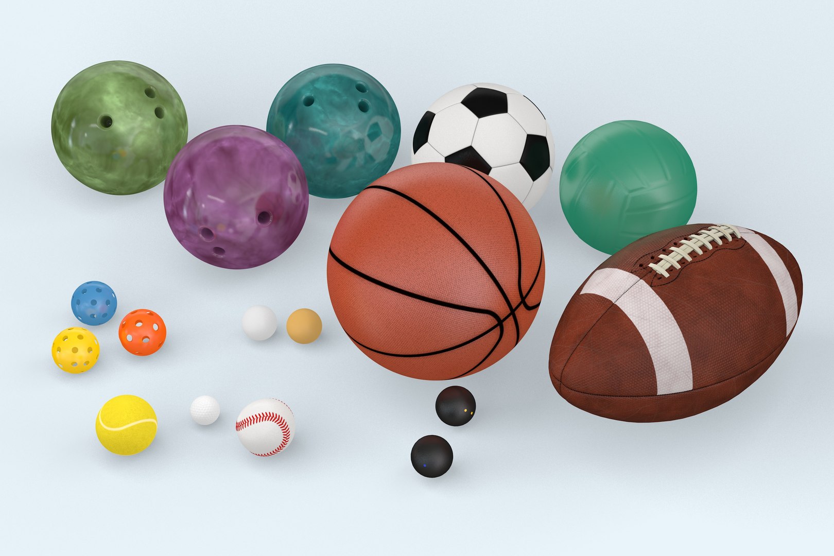 3D Sport Balls Model - TurboSquid 2201791