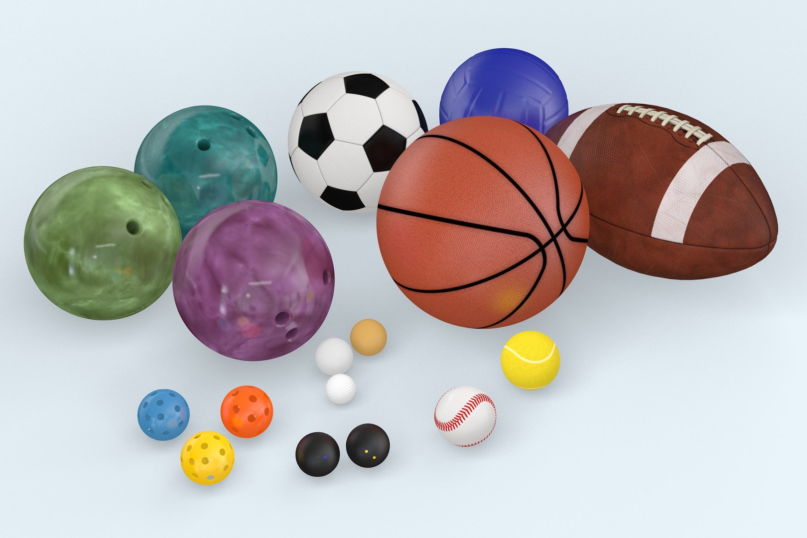 3D Sport Balls Model - TurboSquid 2201791