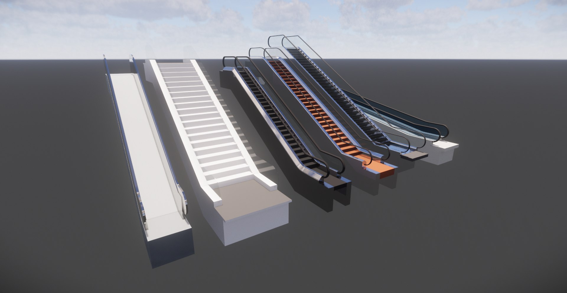 Revit 2015 6 Escalator Model - TurboSquid 1290418