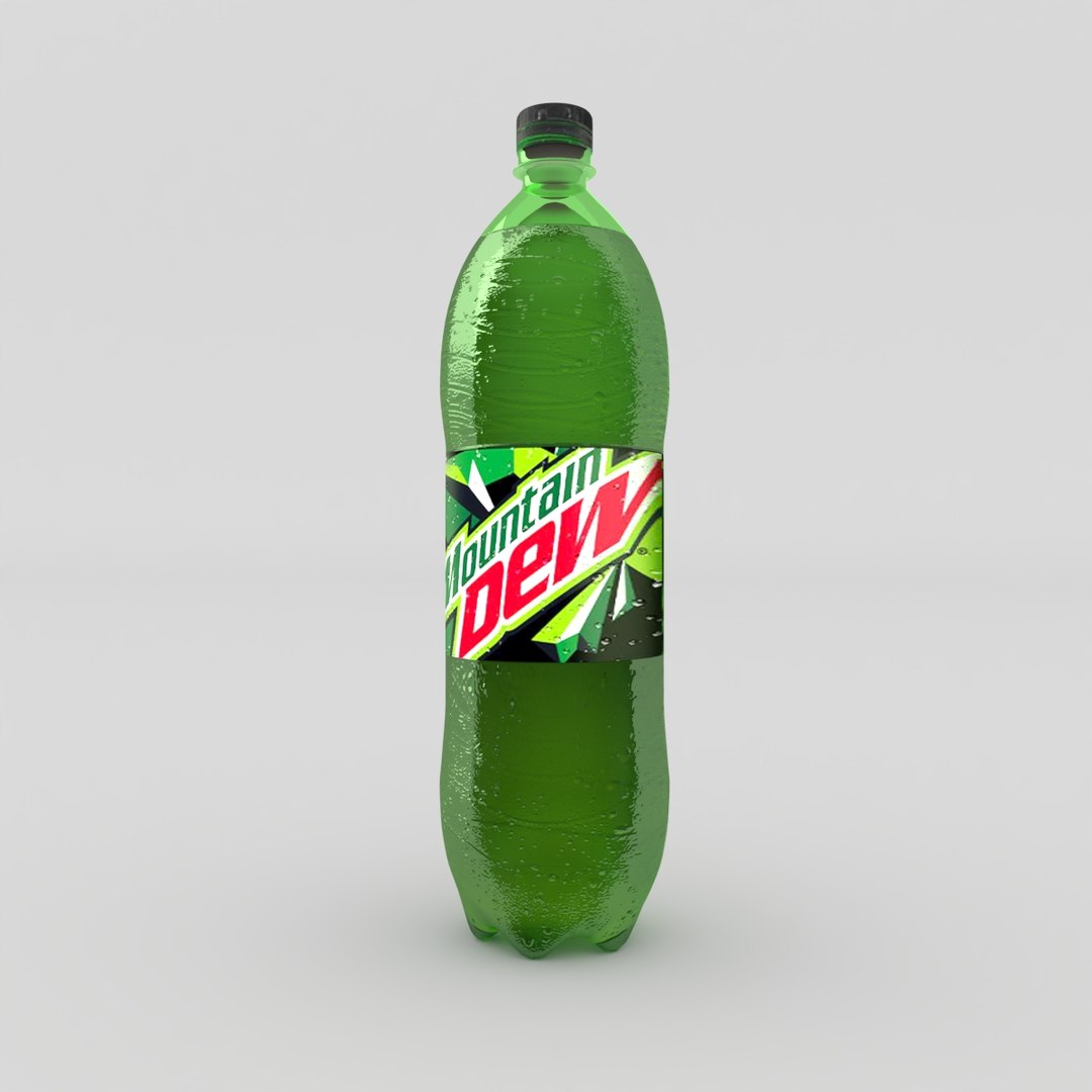 Mountain Dew 1 Liter Bottle 3D Model - TurboSquid 2026633
