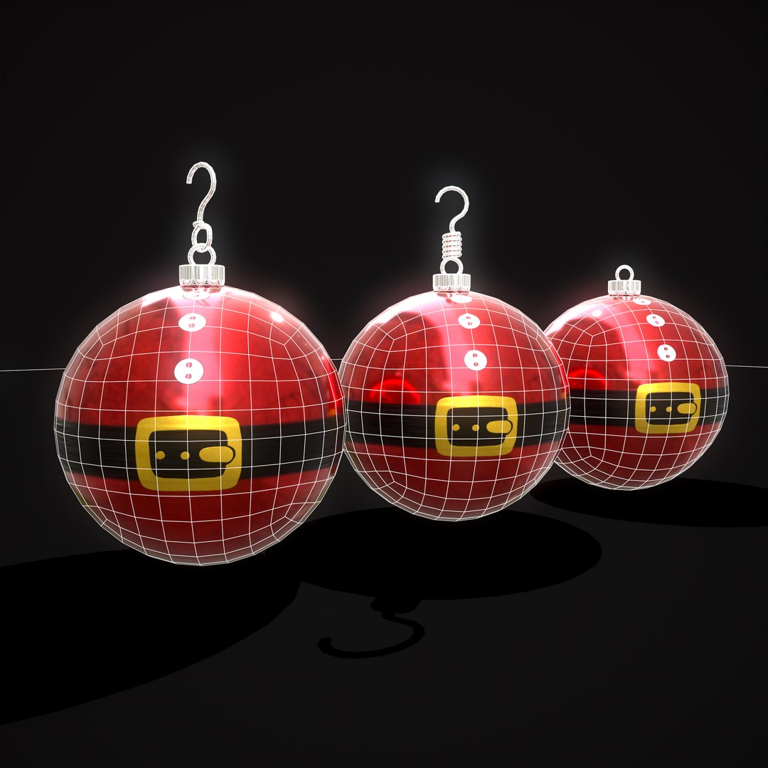3D Model Santa Christmas Ball - TurboSquid 2010624