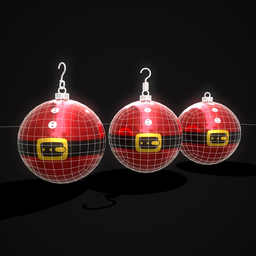 3D model Santa Christmas Ball - TurboSquid 2010624