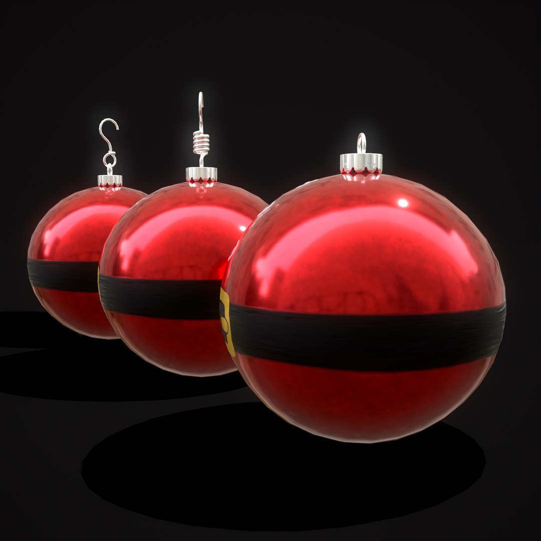 3D Model Santa Christmas Ball - TurboSquid 2010624