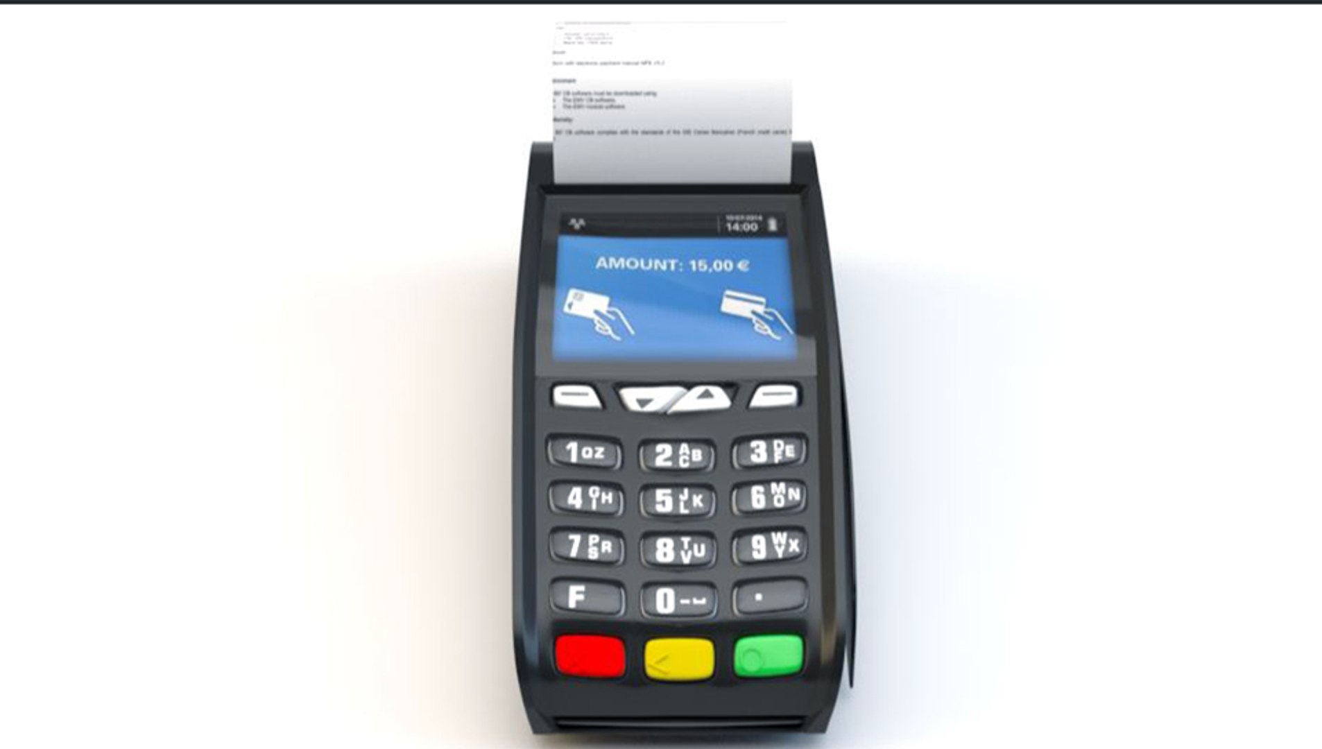 3D model credit card terminal - TurboSquid 1331058