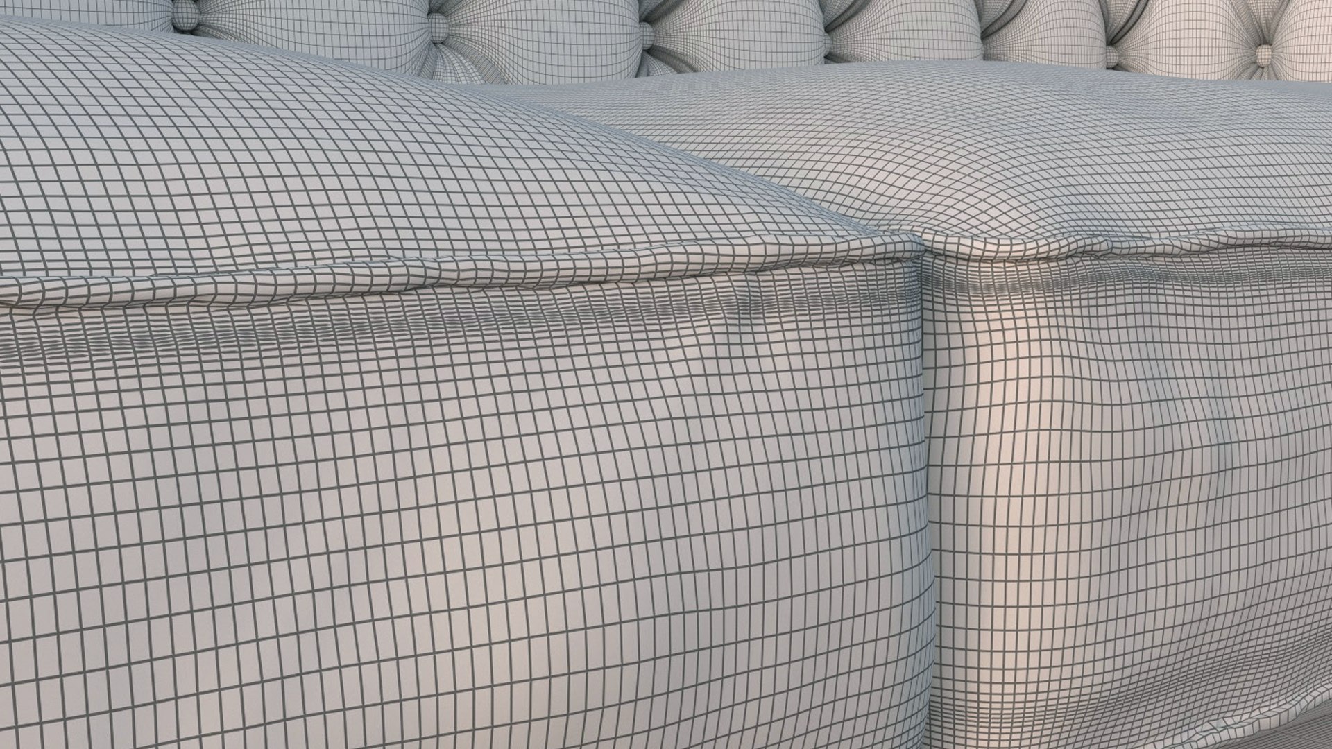 3D Model Chesterfield Couch Sofa - TurboSquid 2021659