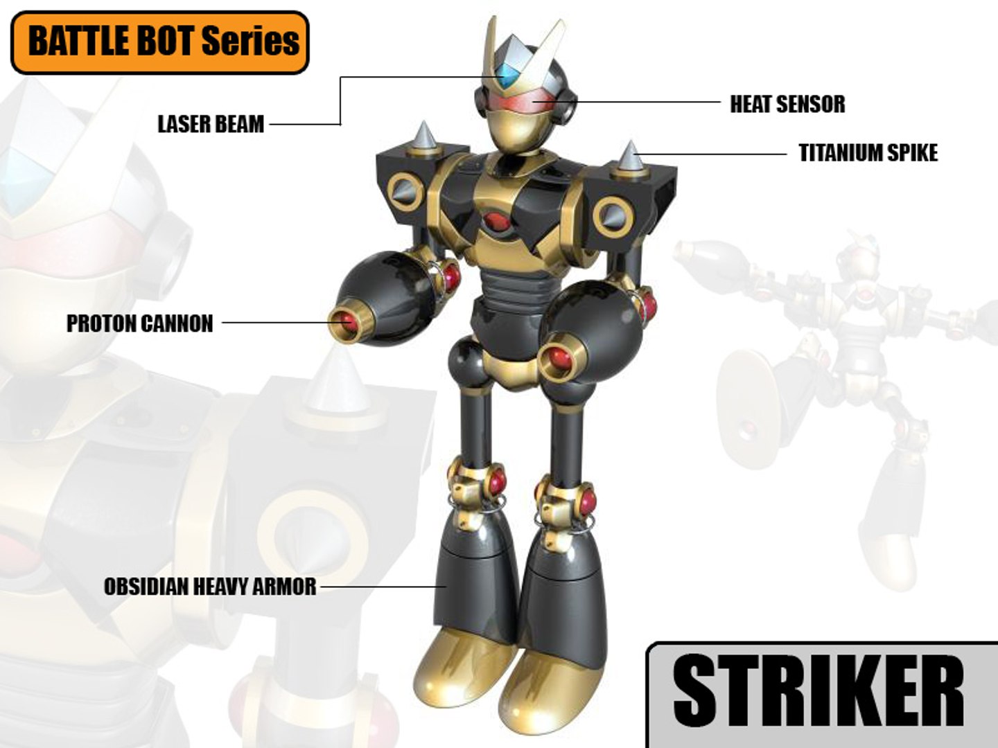 Striker Robot 3d Max