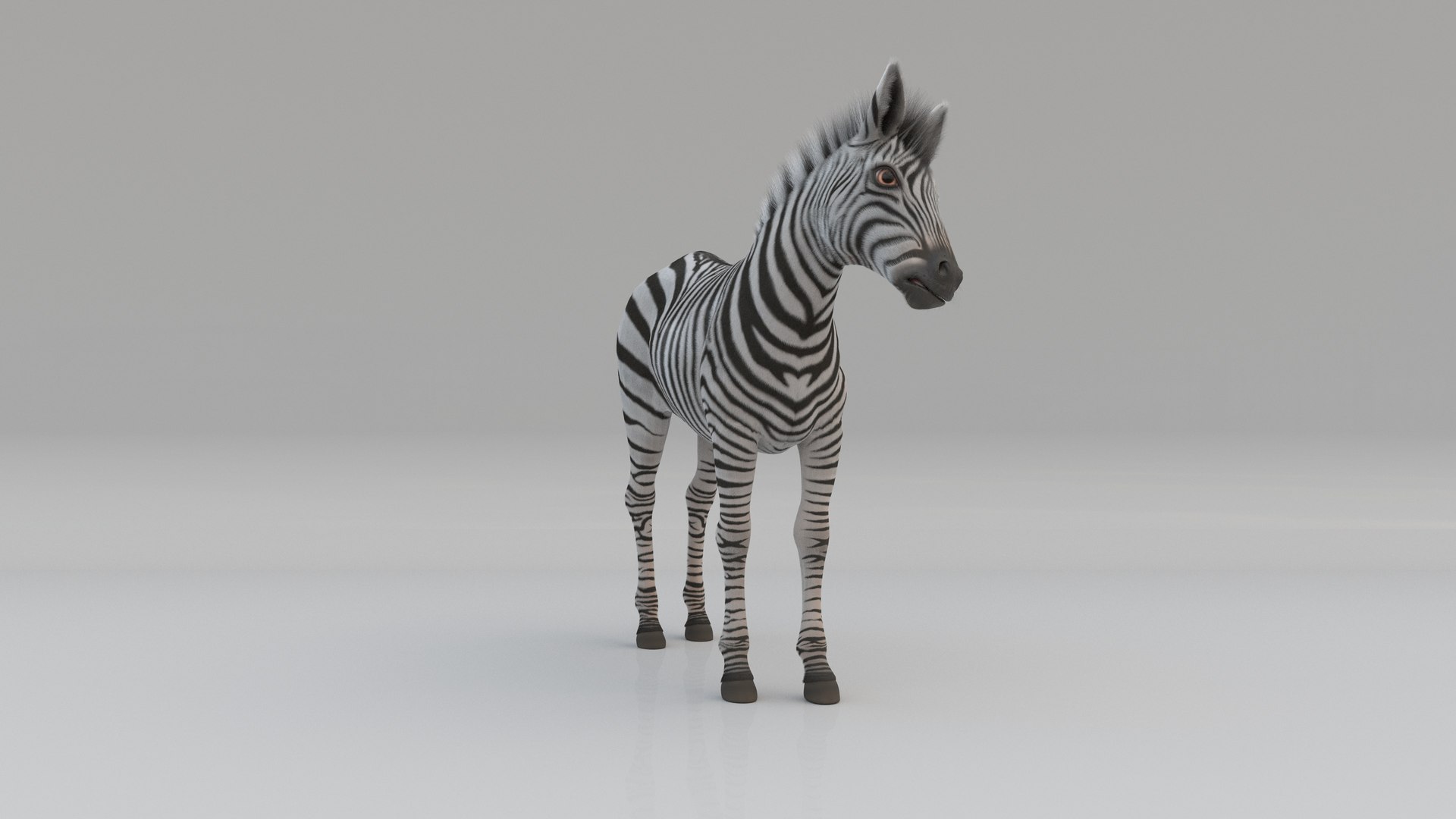 3D Zebra FUR ANIMATED Model - TurboSquid 1961979