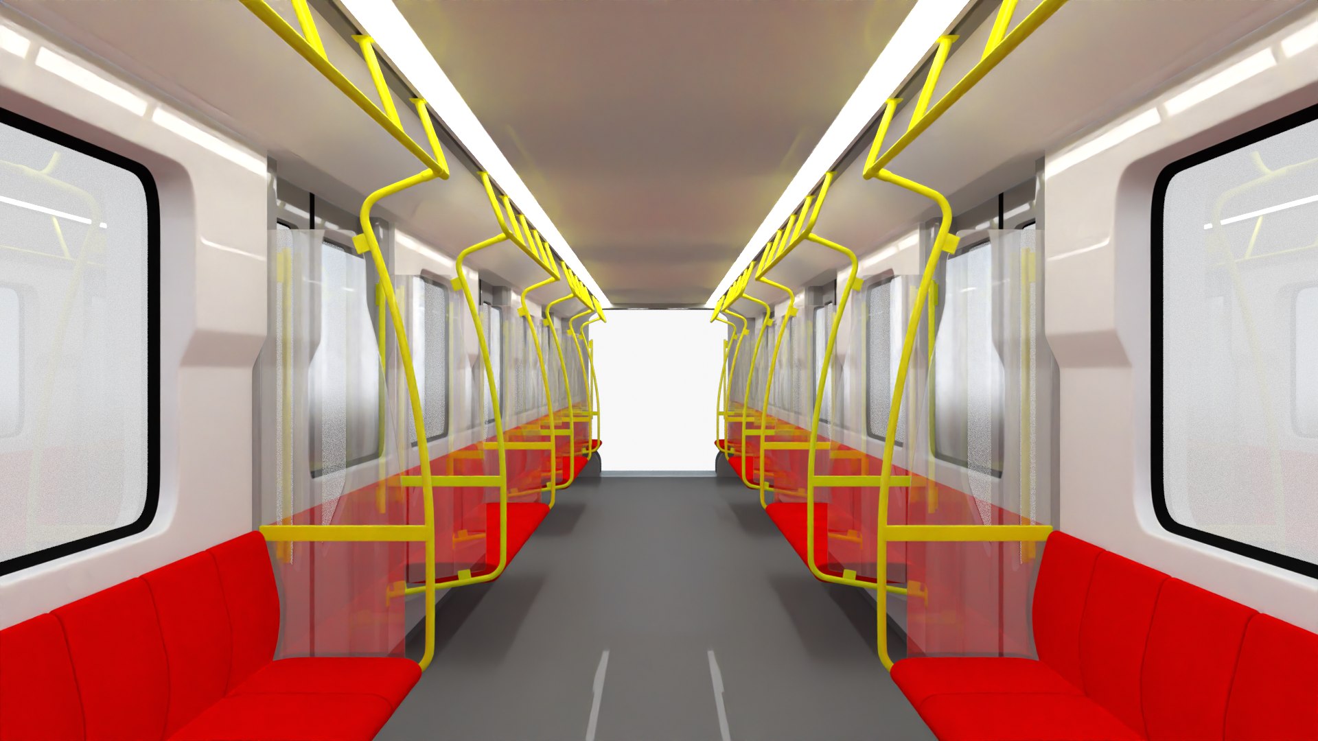 Modern and older metro interiors 3D model - TurboSquid 2028061