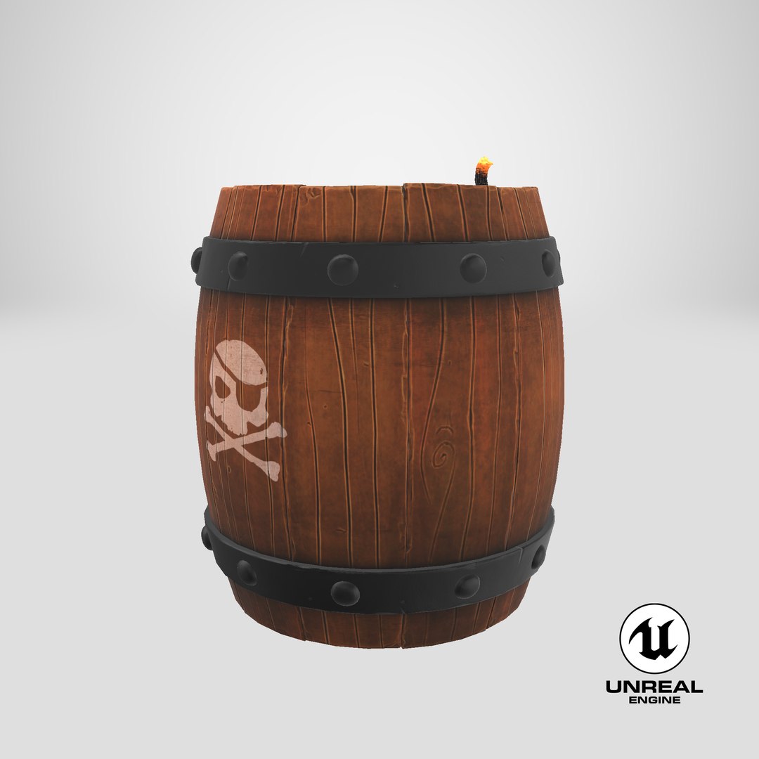 Stylized Gunpowder Keg Model - TurboSquid 1839805