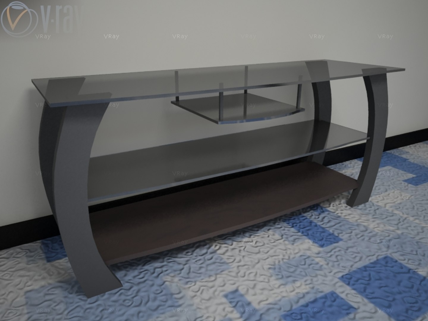 3ds Max Table Hi-fi Tv Lcd