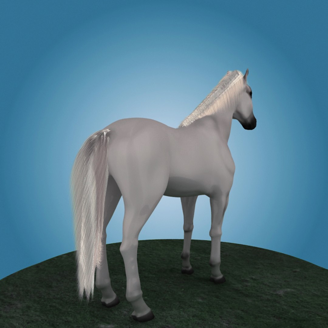 3d Model Of Realistic Horse