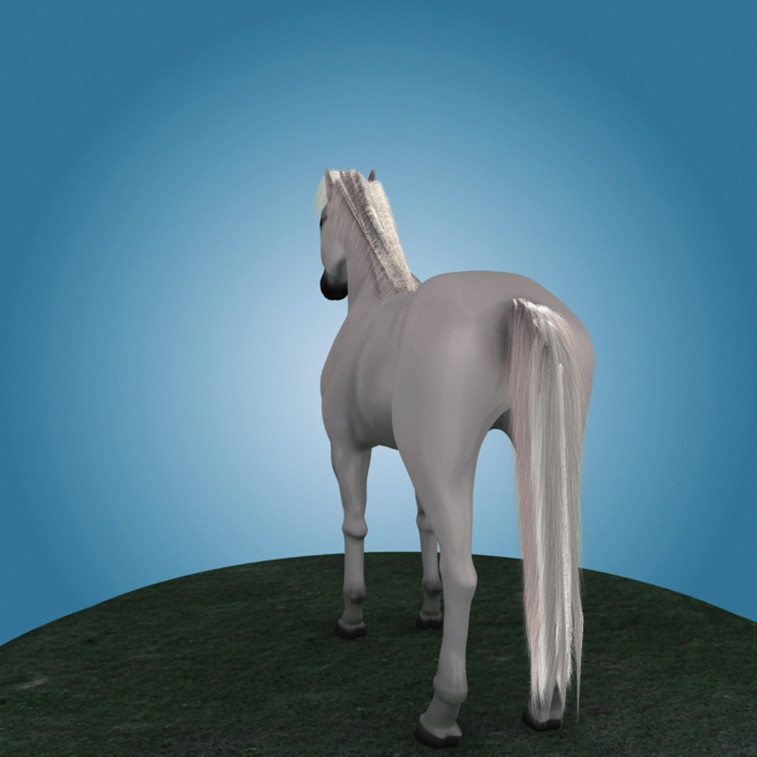 3d Model Of Realistic Horse