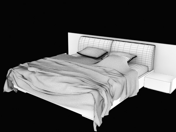 3D 3ds Max Bed