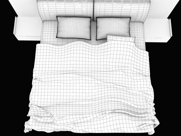 3D 3ds Max Bed