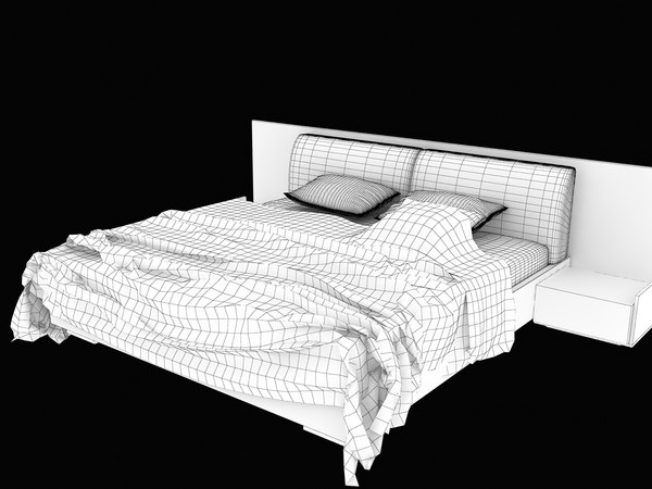 3D 3ds Max Bed