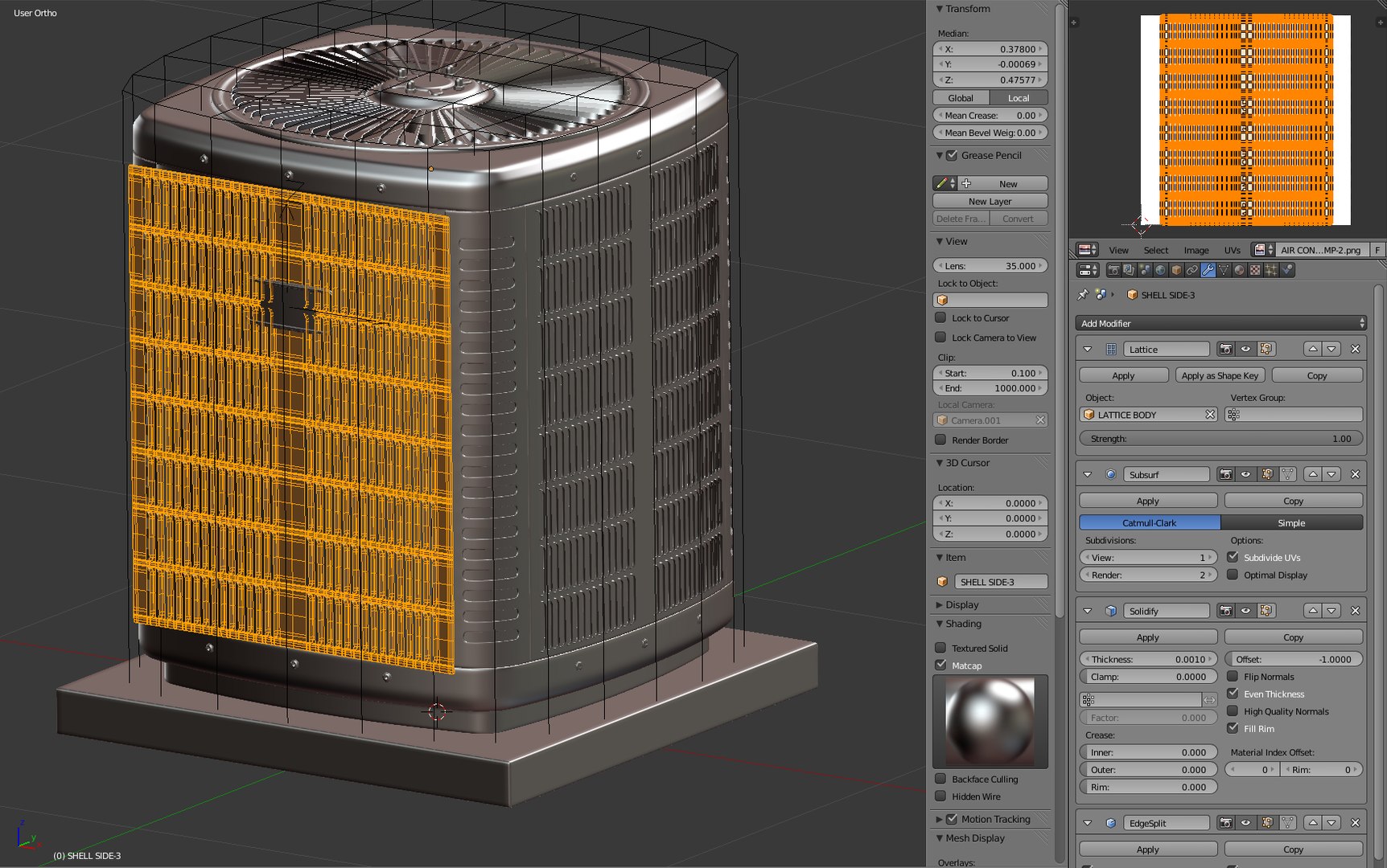 3D ac heating unit model - TurboSquid 1703233