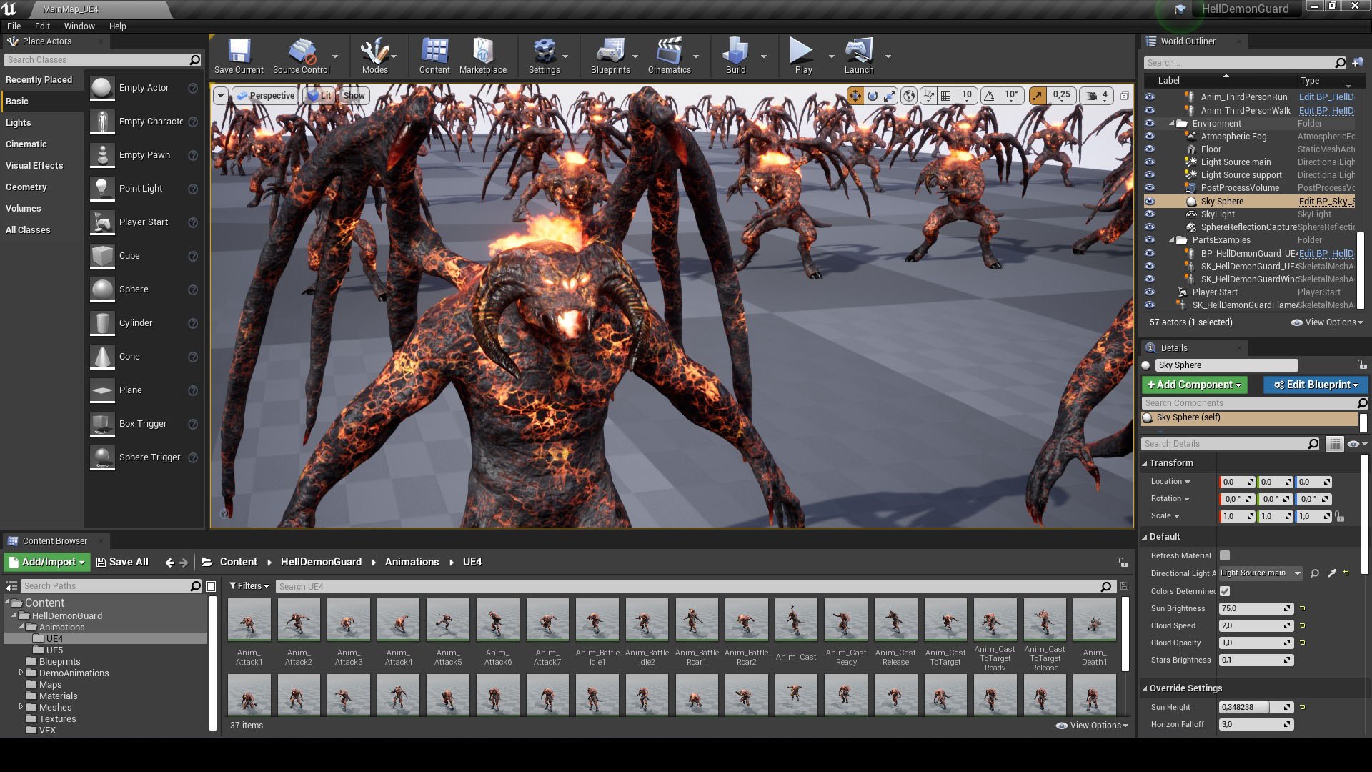 3D Hell Demon Guard - TurboSquid 2442835