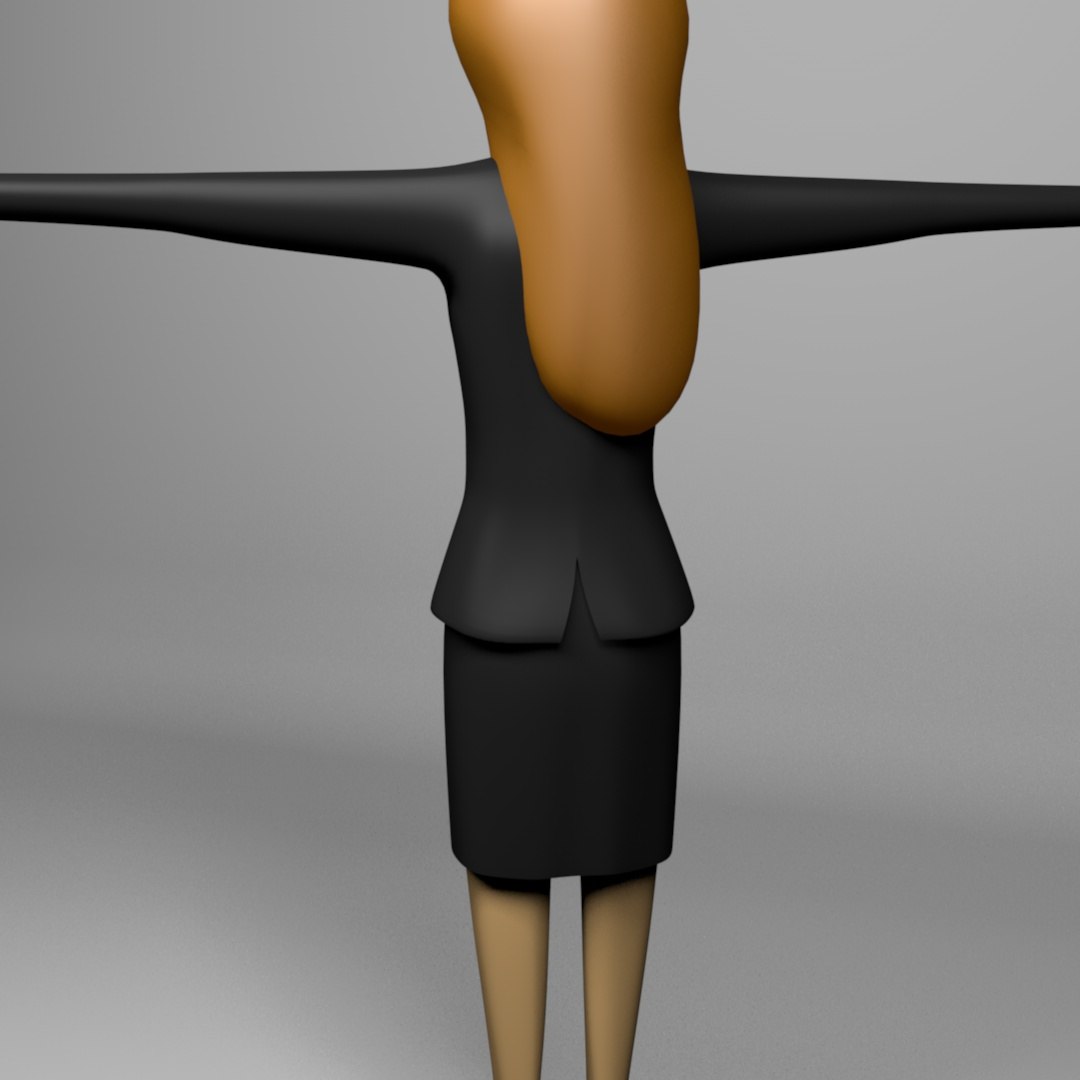 3D Business Woman Model - TurboSquid 1440573