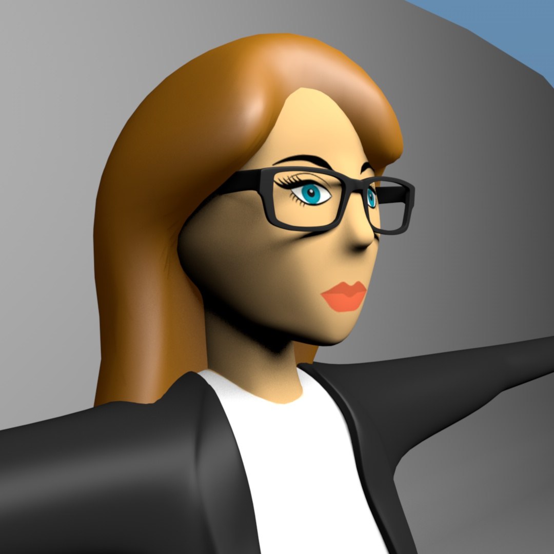 3D Business Woman Model - TurboSquid 1440573