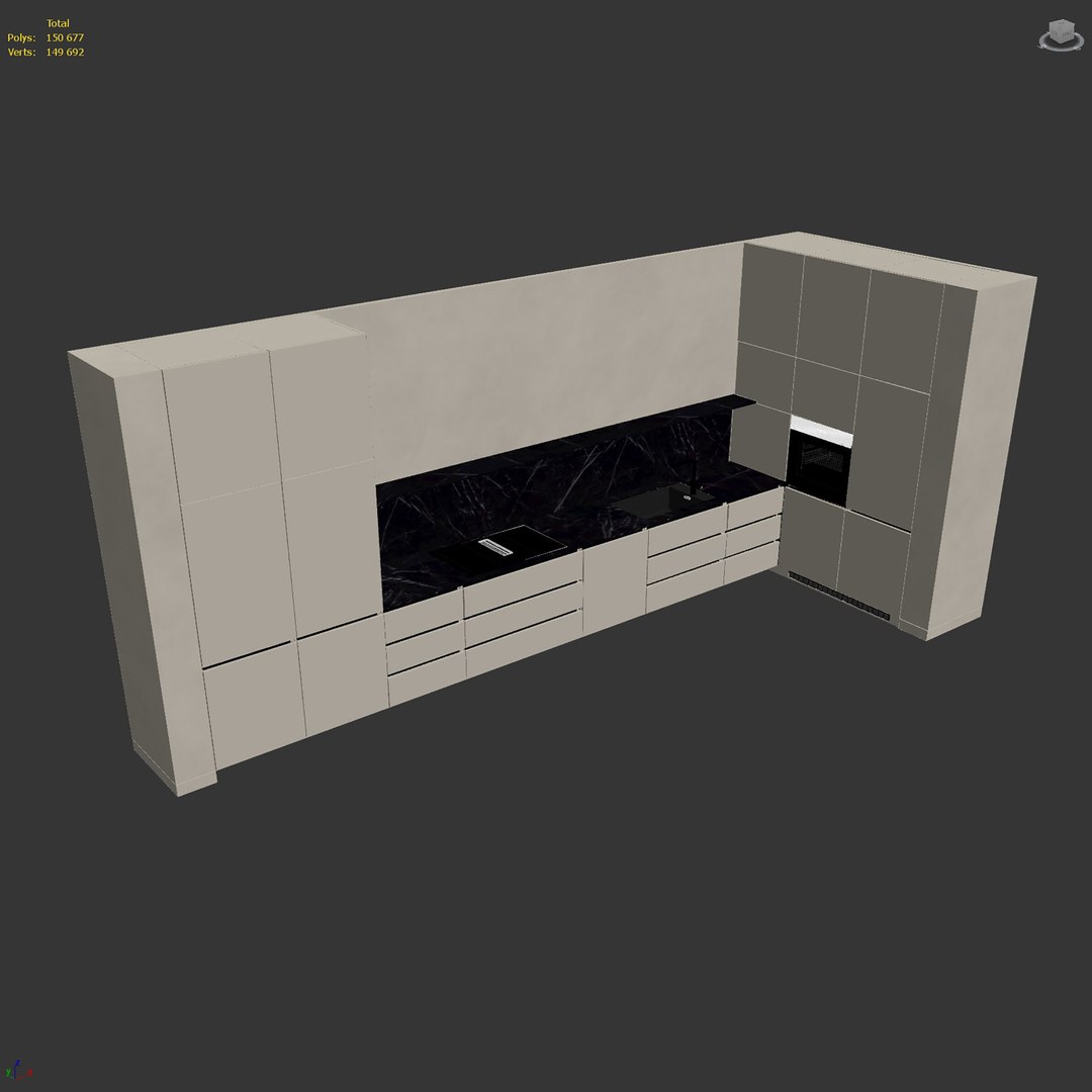 3D Kitchen Set 18 - TurboSquid 2150380