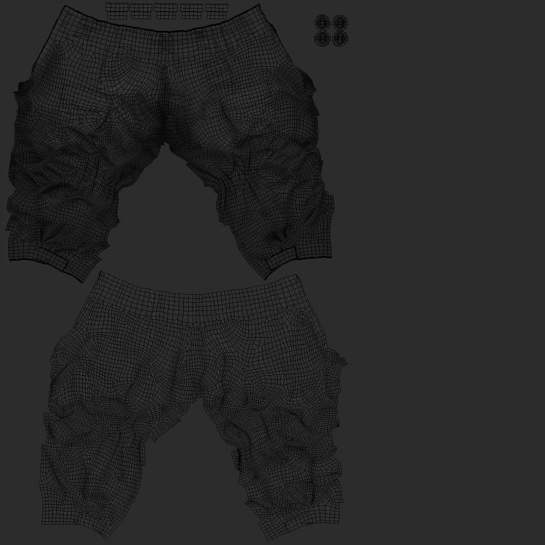 Realistic men s pants 3D model - TurboSquid 1602553
