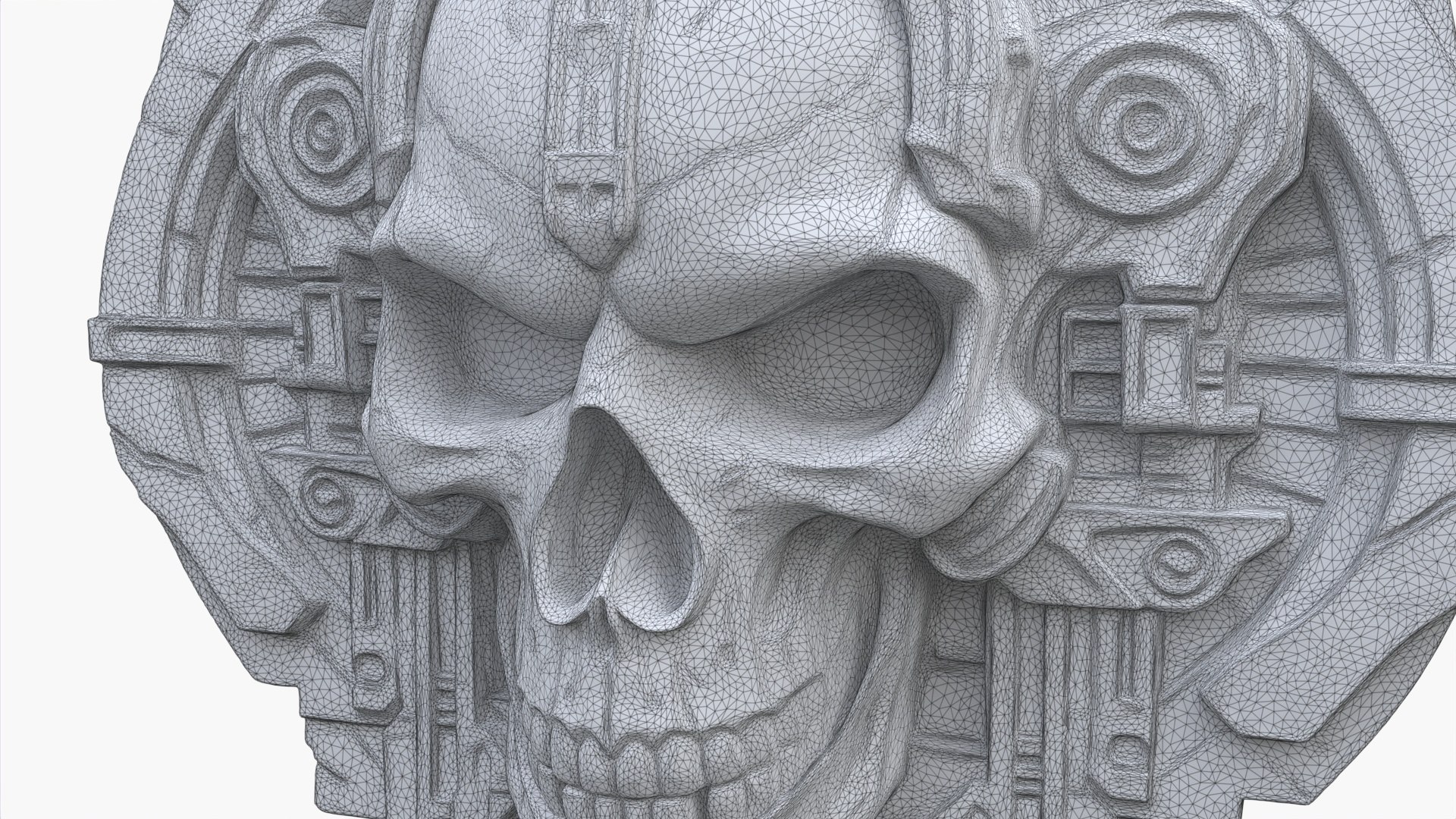 3D Techno Totem Skull 3 - TurboSquid 2204511