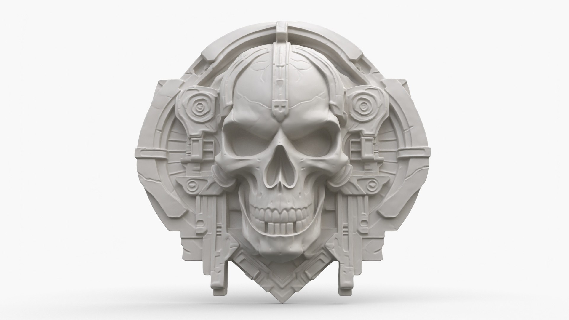 3D Techno Totem Skull 3 - TurboSquid 2204511