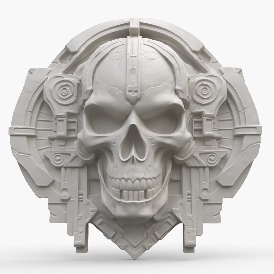 3D Techno Totem Skull 3 - TurboSquid 2204511
