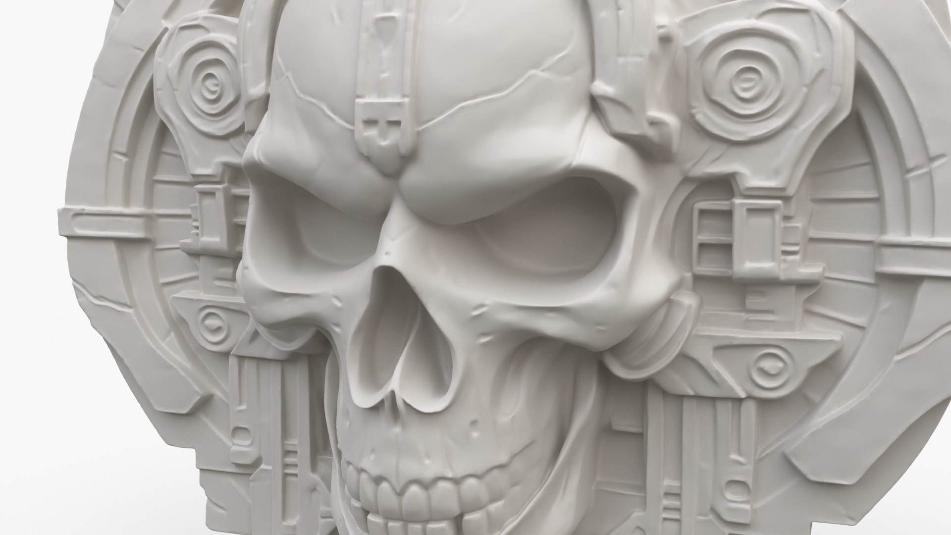 3D Techno Totem Skull 3 - TurboSquid 2204511