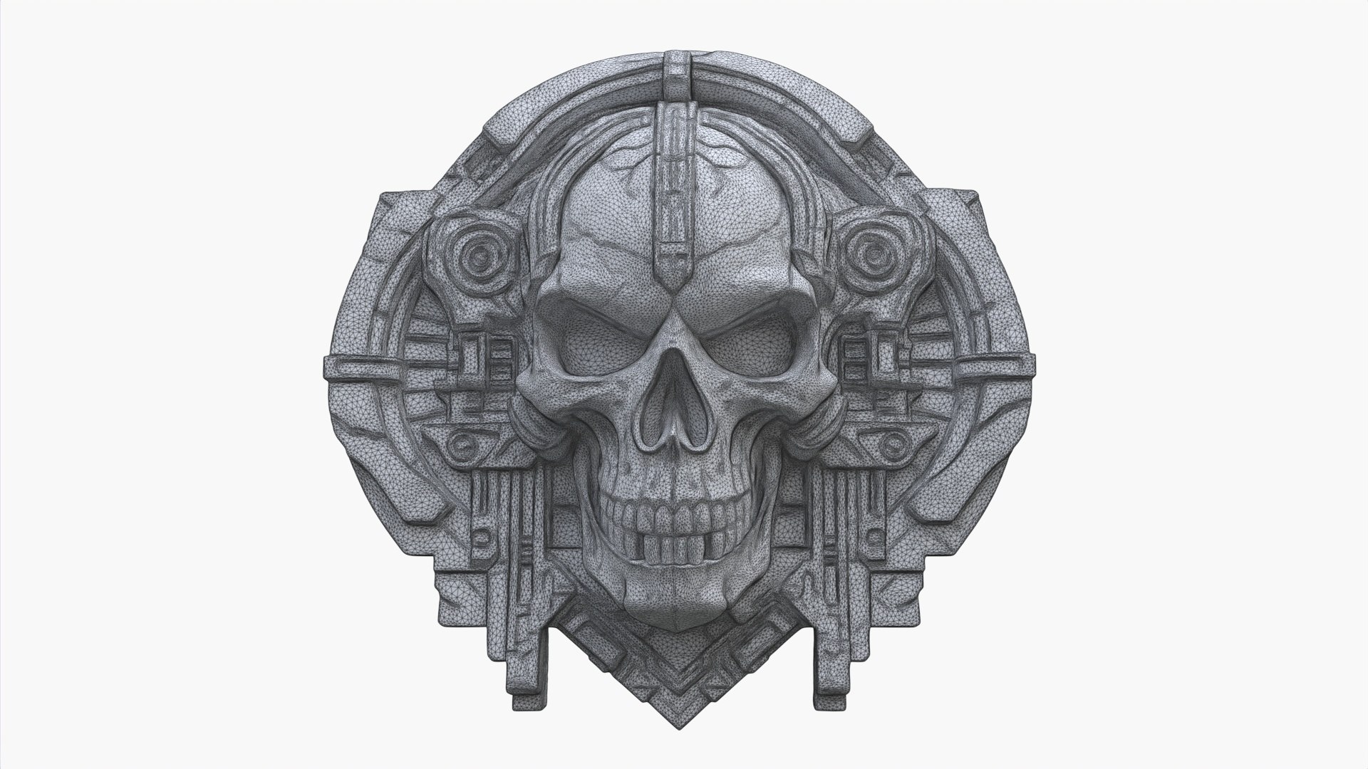 3D Techno Totem Skull 3 - TurboSquid 2204511