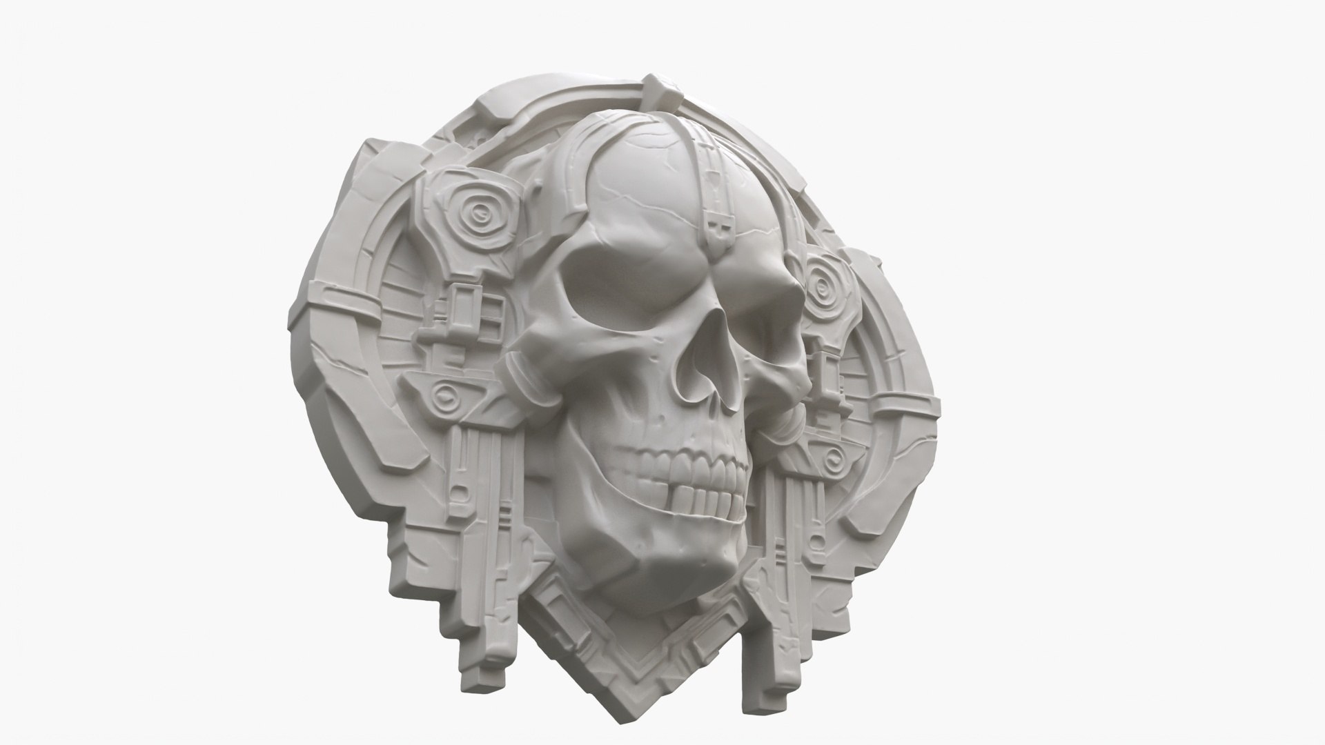 3D Techno Totem Skull 3 - TurboSquid 2204511