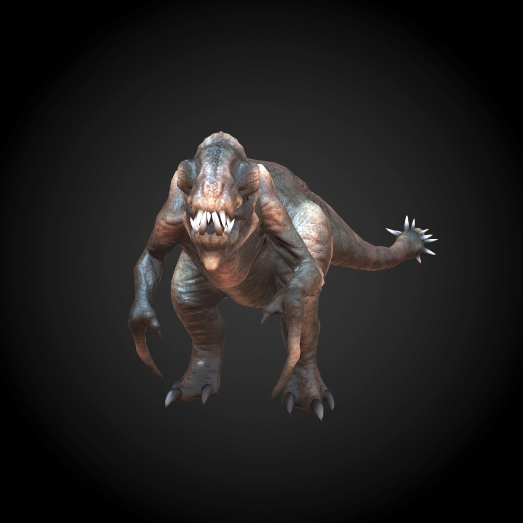 3d model character creature pangolin