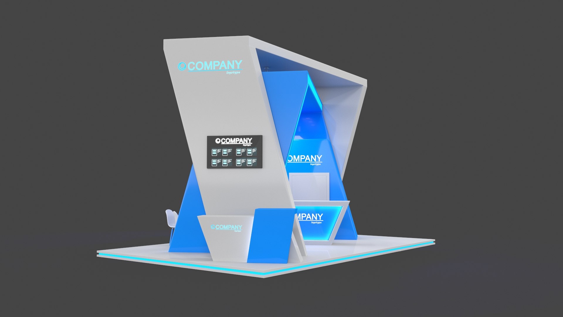 3D Exhibition Stand 2 Model - TurboSquid 2027194