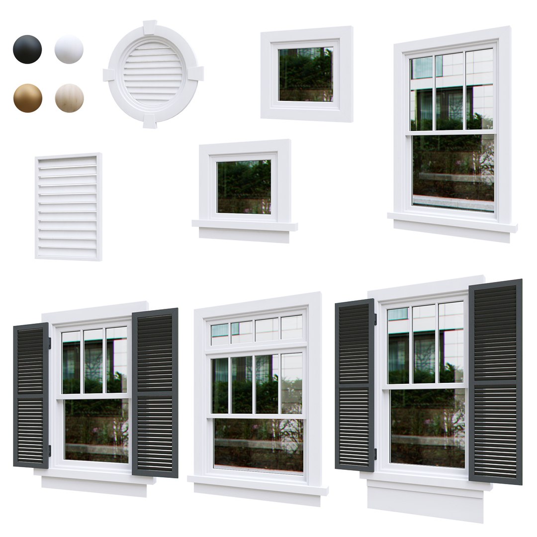 3D Model Exterior Windows Optimized V13 - TurboSquid 1857645