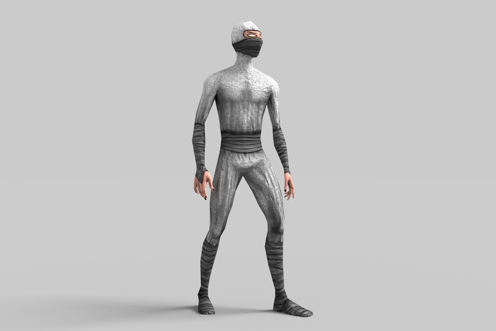 Ninja Gray 3D Model - TurboSquid 1716673