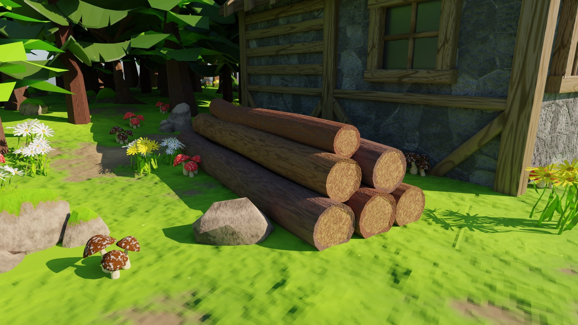 3D House Near River 3D model - TurboSquid 2017274