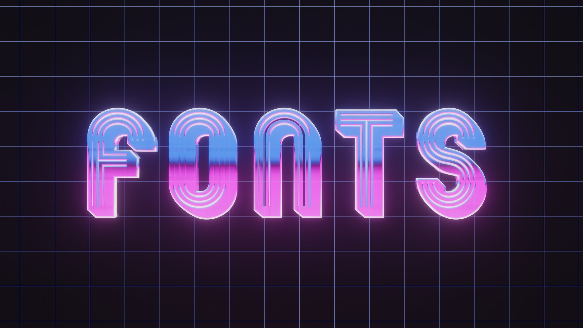 3D Editable 80s Chrome Text - TurboSquid 1864805