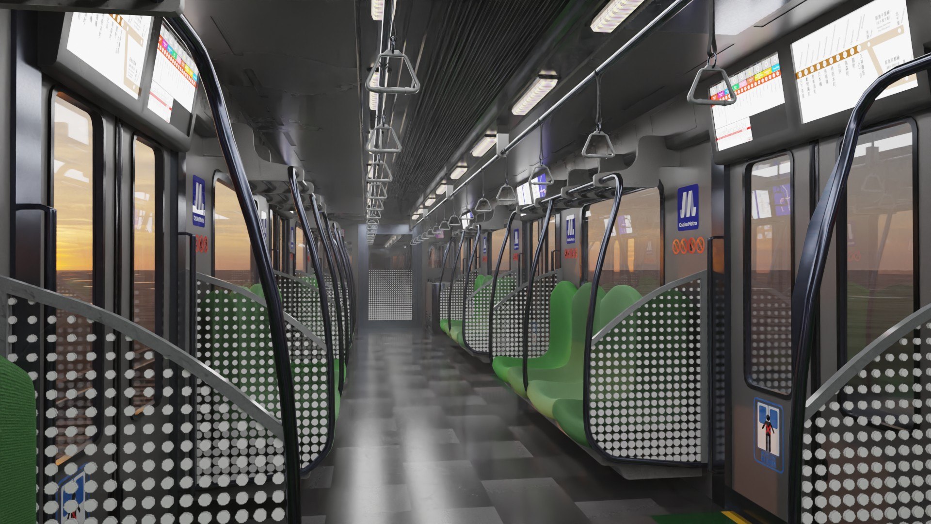 3D Osaka Metro Train 400 Series 3D Model - TurboSquid 2240402