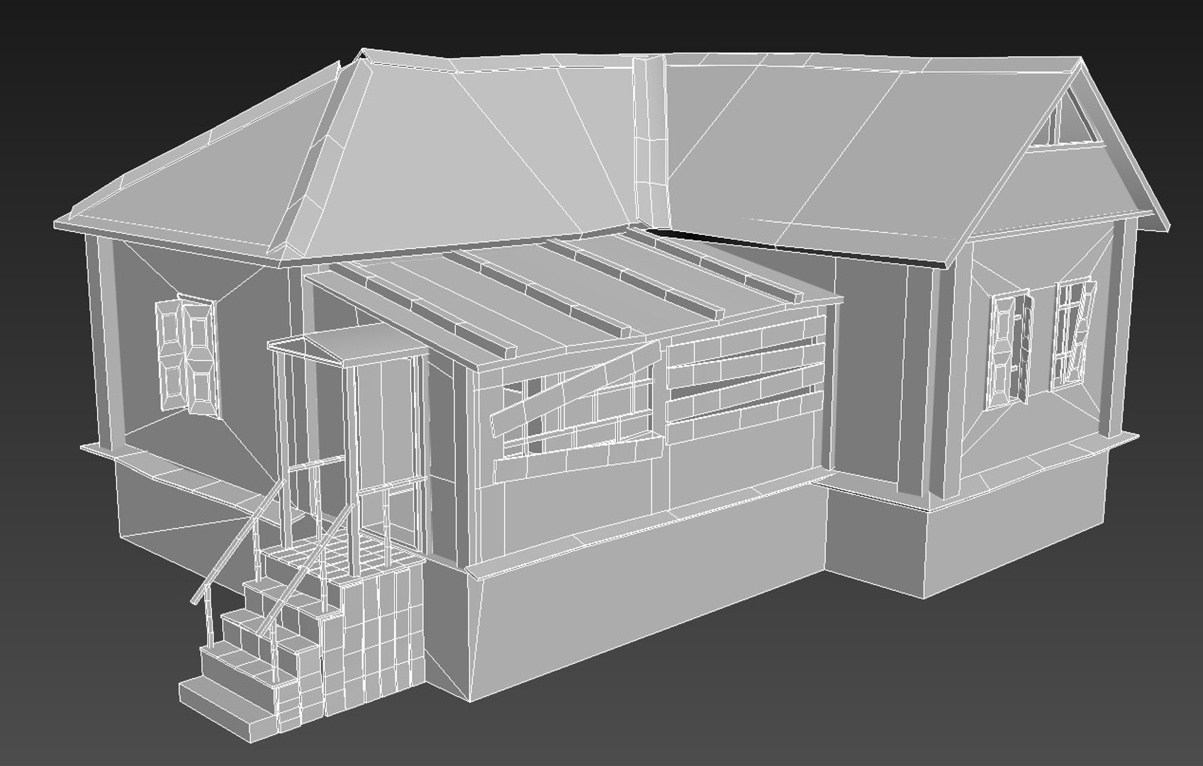 3d Old House Model