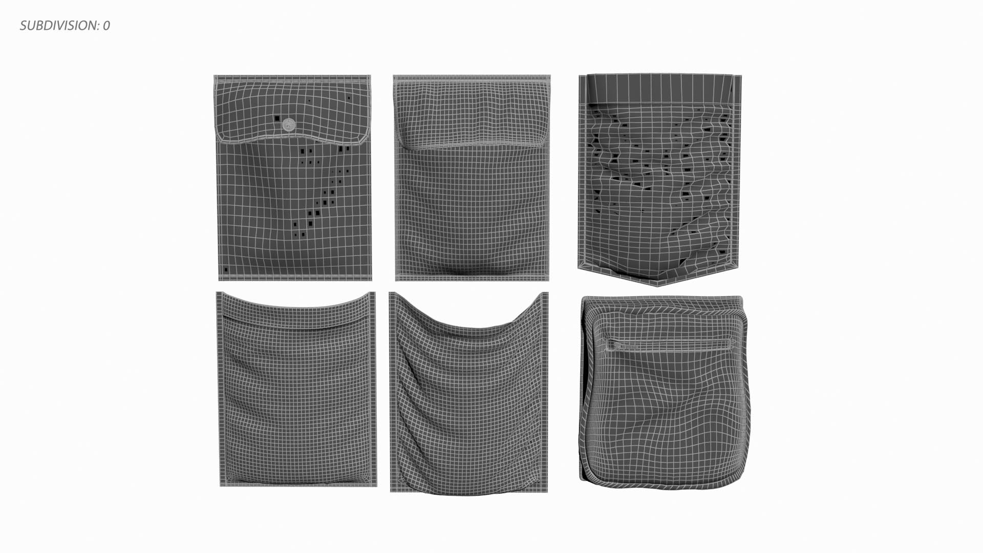 Pockets Fabrics Collection 3D Model - TurboSquid 2108199
