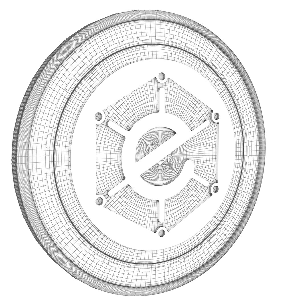 3D Electra Cryptocurrency Gold Coin - TurboSquid 1855732