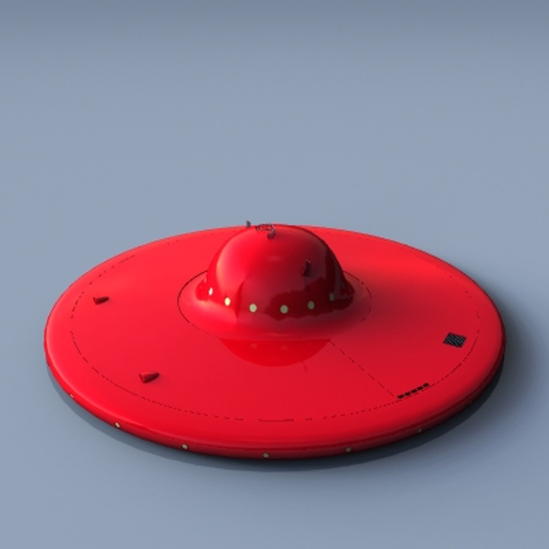 3d Classic Flying Saucer