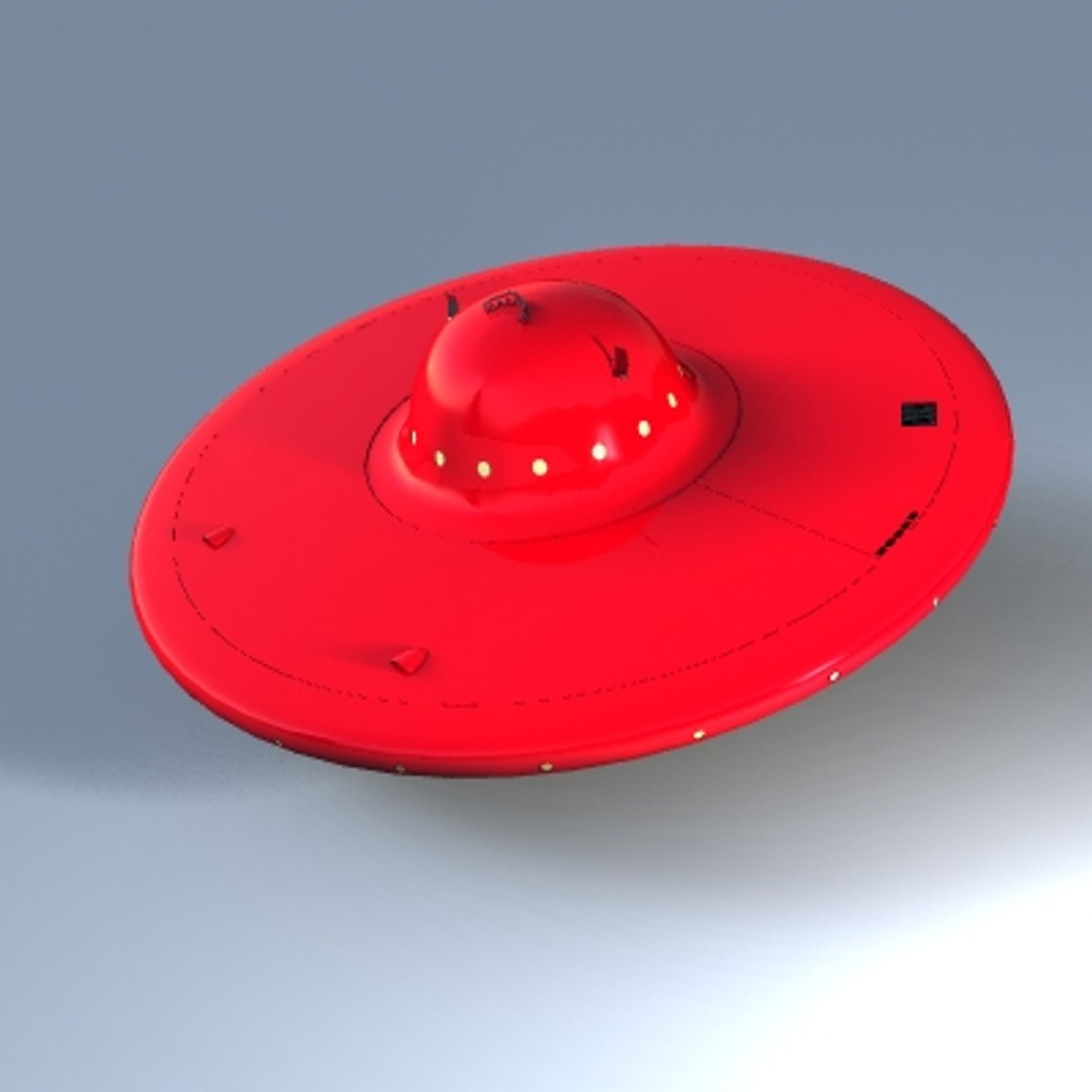3d Classic Flying Saucer