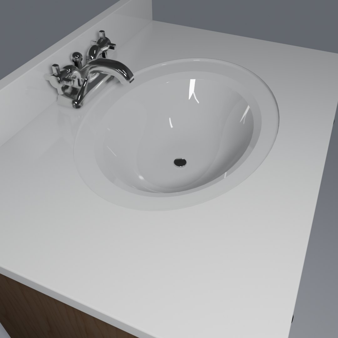 3D Bathroom Sink Unit 3D Model - TurboSquid 1782737