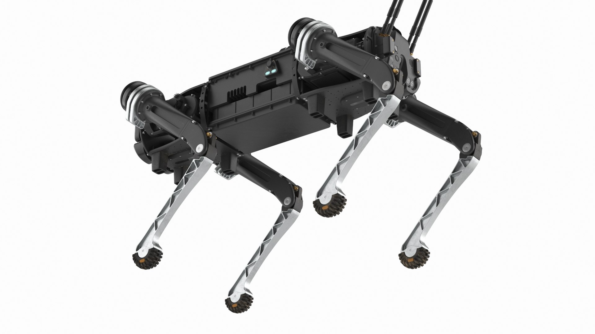 Modular Quadruped Robotic Vehicle Black Silver 3D Model - TurboSquid ...