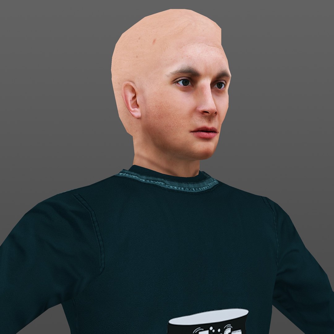 3D model MAN 45 - WITH 250 ANIMATIONS - TurboSquid 1770602