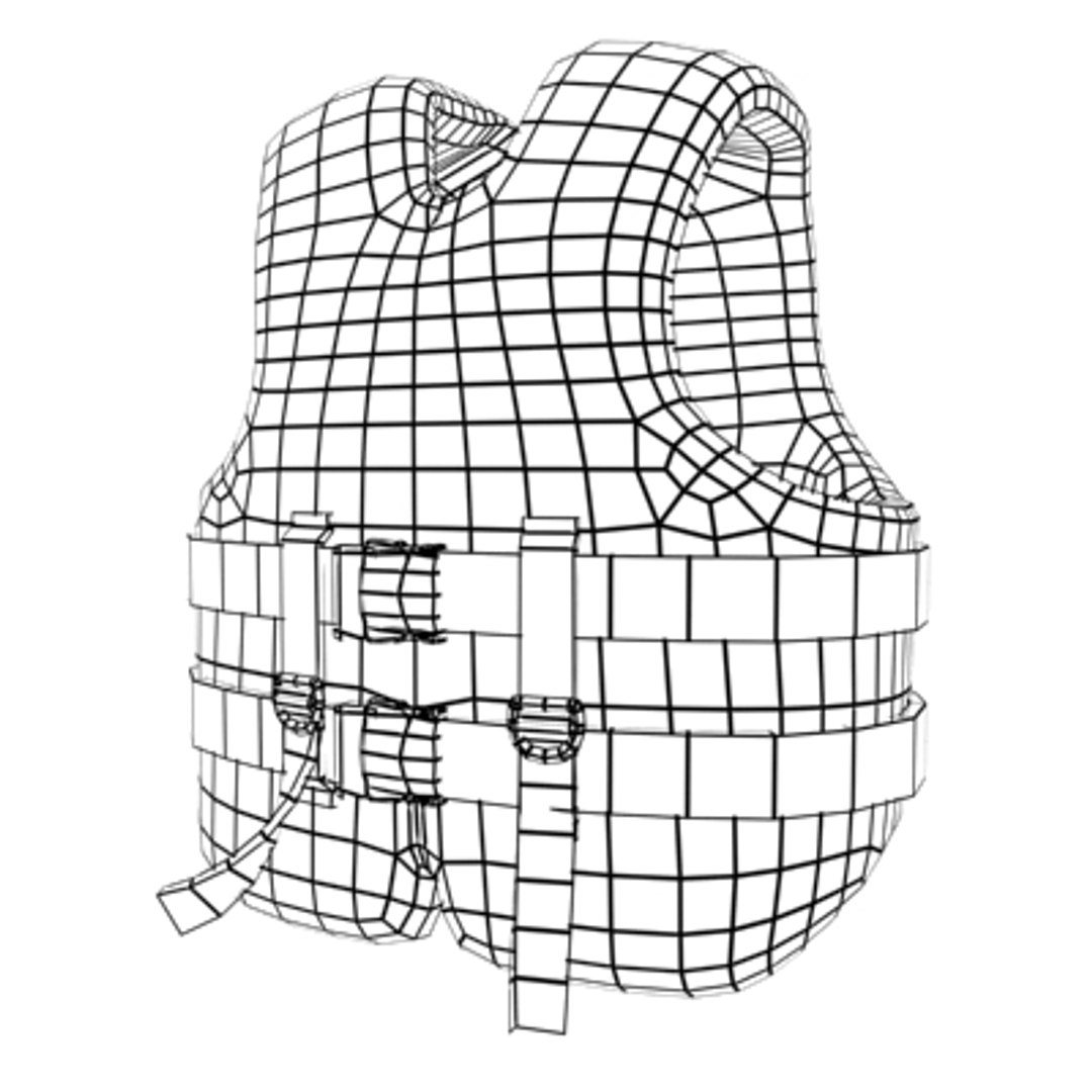 3d Model Life Jacket